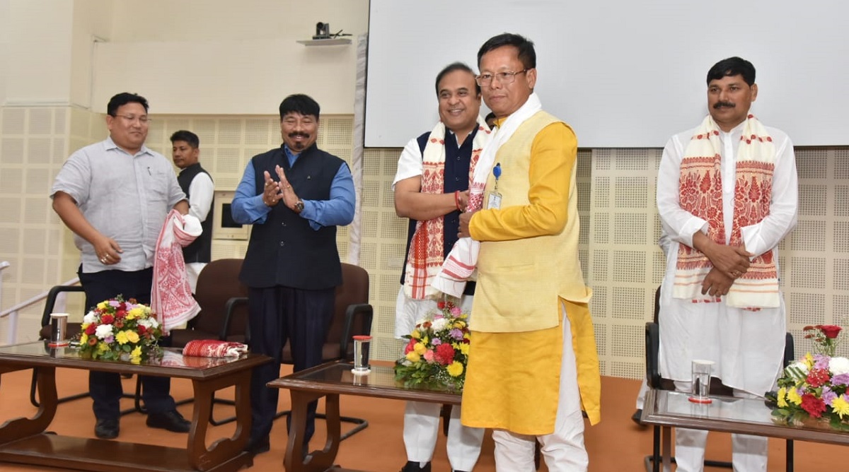 Assam: Newly elected Majuli MLA Bhuban Gam takes oath in Assembly