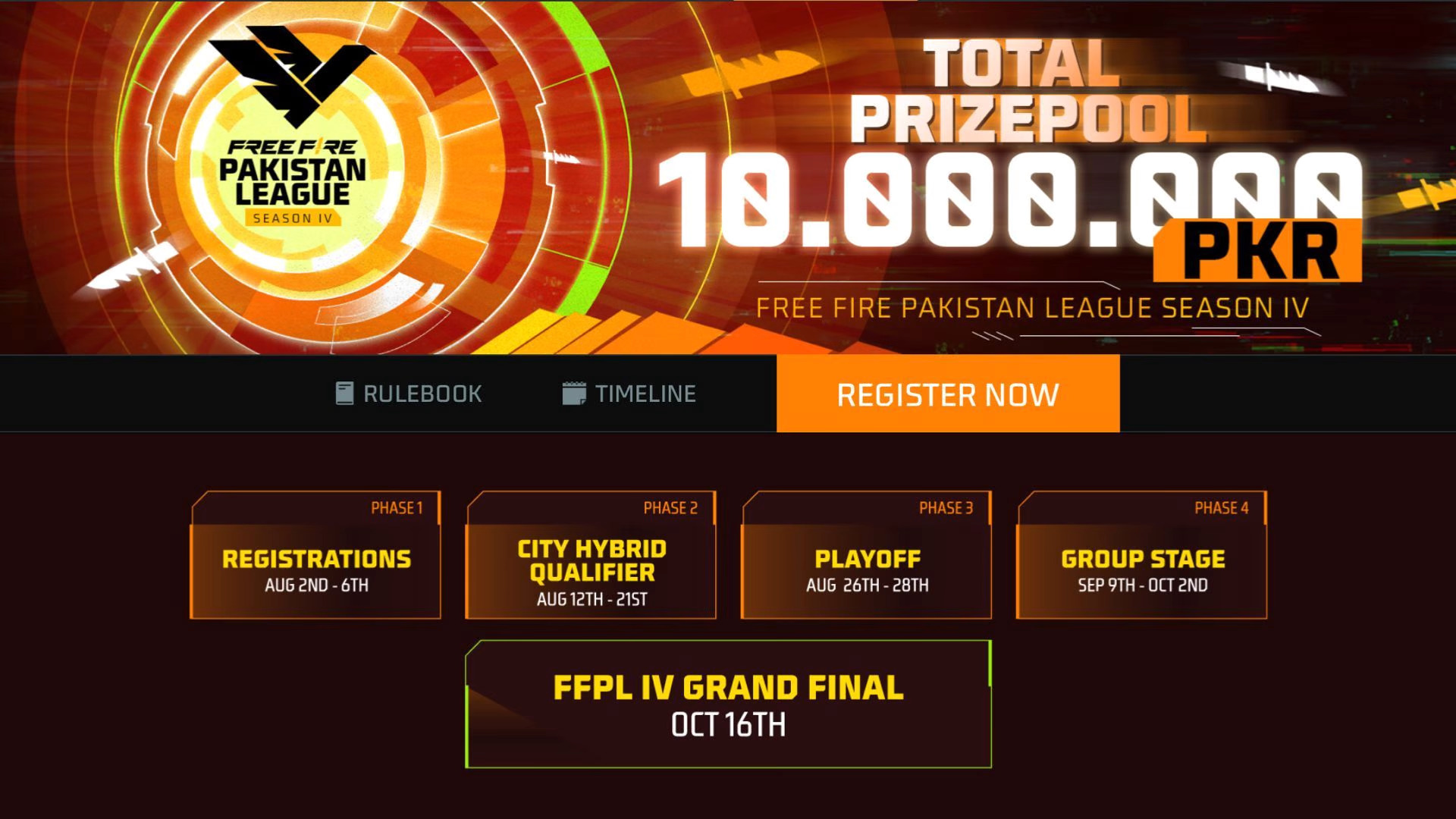 Free Fire Pakistan League : Registrations Open today and check how to ...