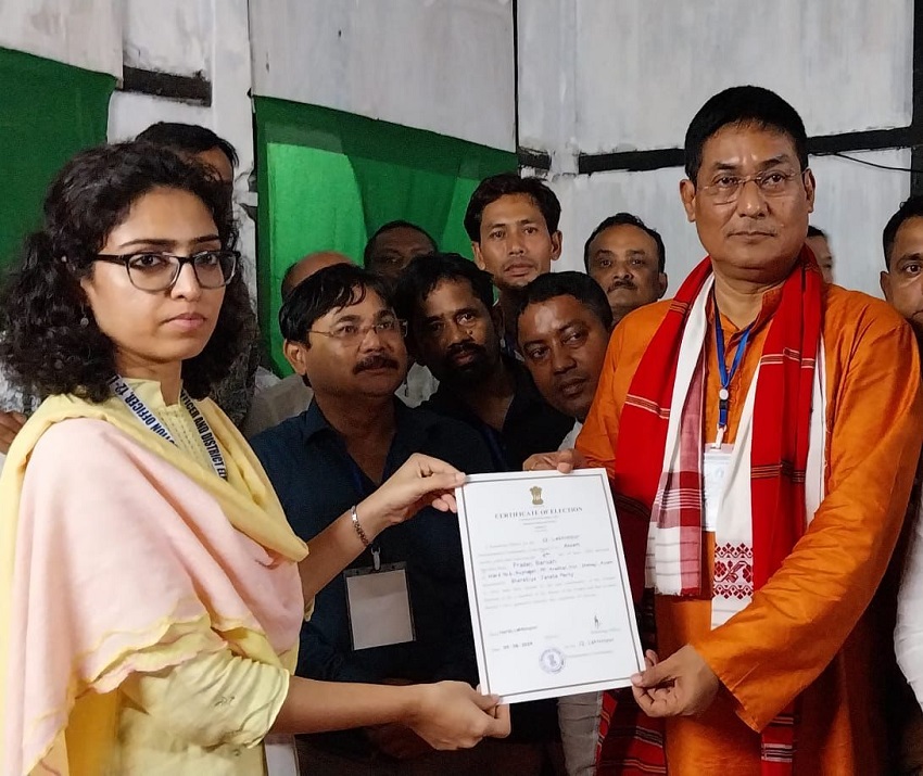 Assam: BJP’s Pradan Baruah scores a hat-trick from Lakhimpur seat