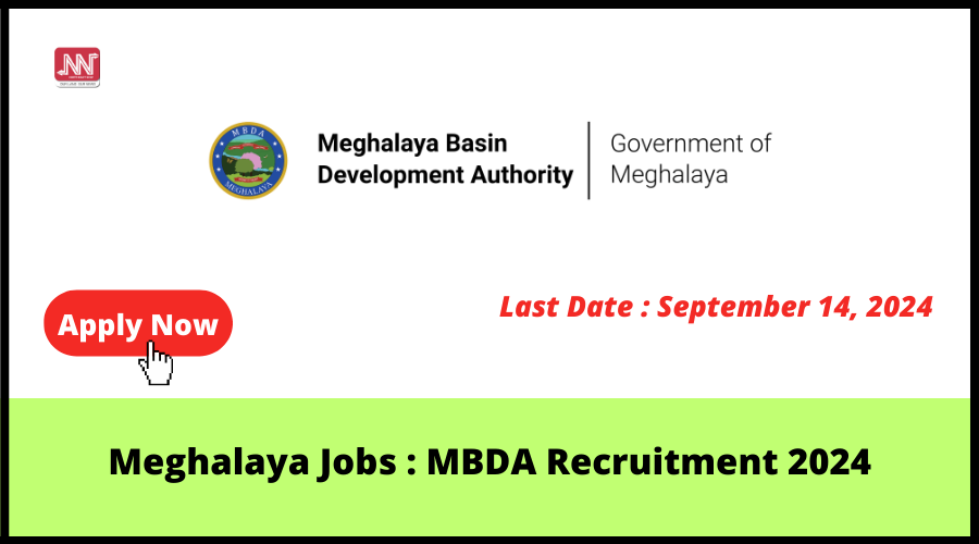 Meghalaya Jobs : MBDA Recruitment 2024